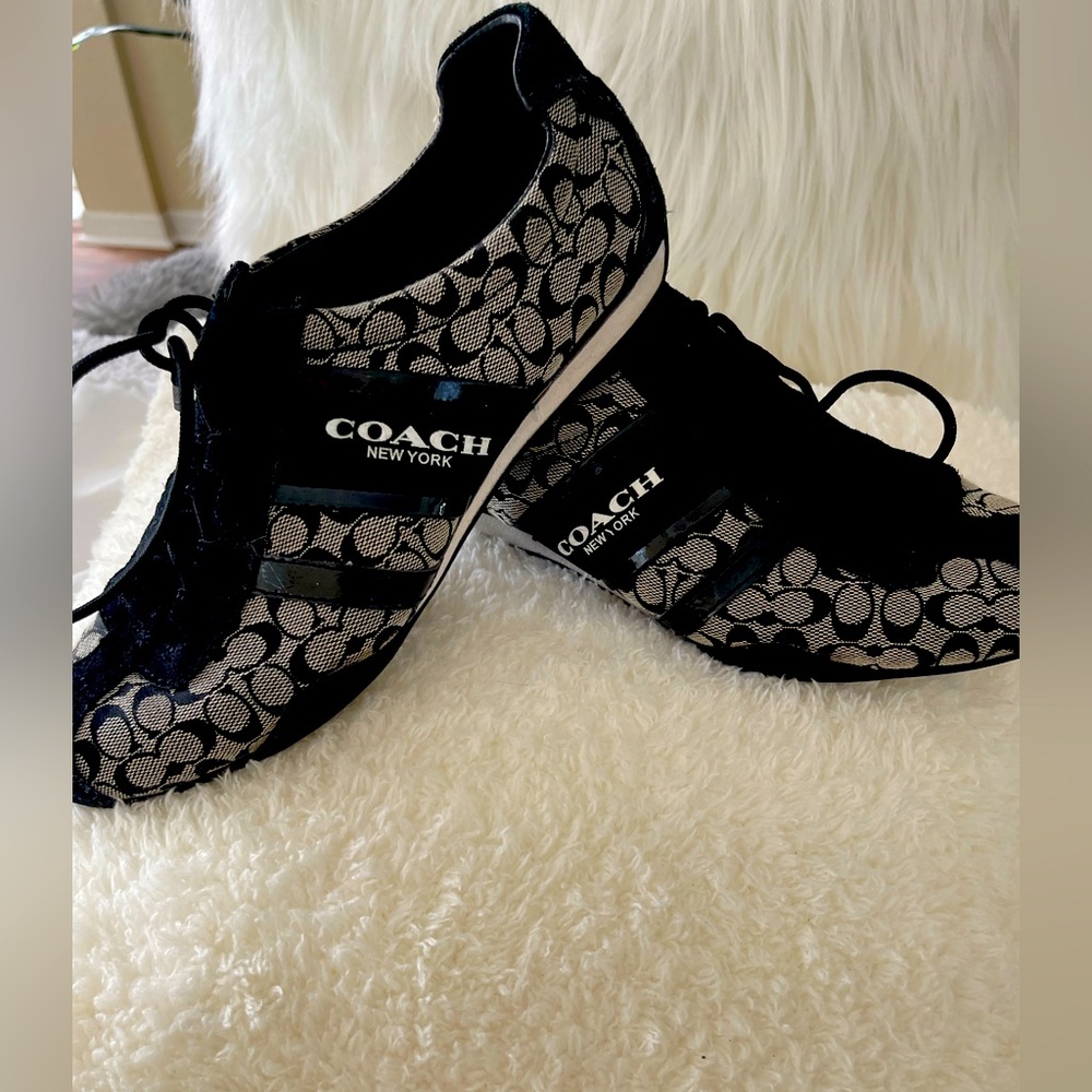 Authentic Coach New York Signature Black Sneakers - Gem